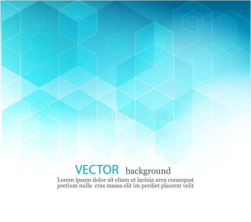 Vector Abstract Geometric Background. Template Brochure Design. Blue ...