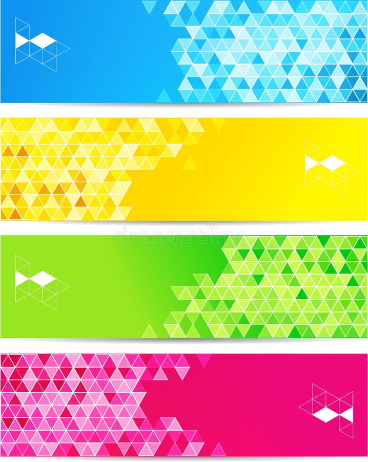 Vector Abstract Geometric Background with Triangle Stock Vector ...