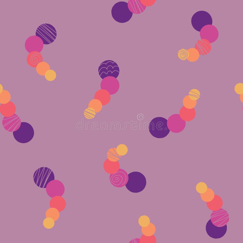 Vector Abstract Geometric Circles Repeating Pattern Background. Stock ...