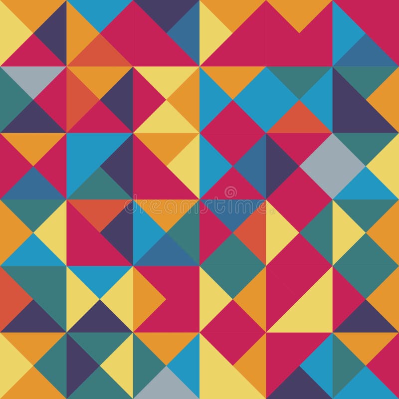 Vector Abstract Geometric Cube and Triangle Angular Colorful Pattern ...