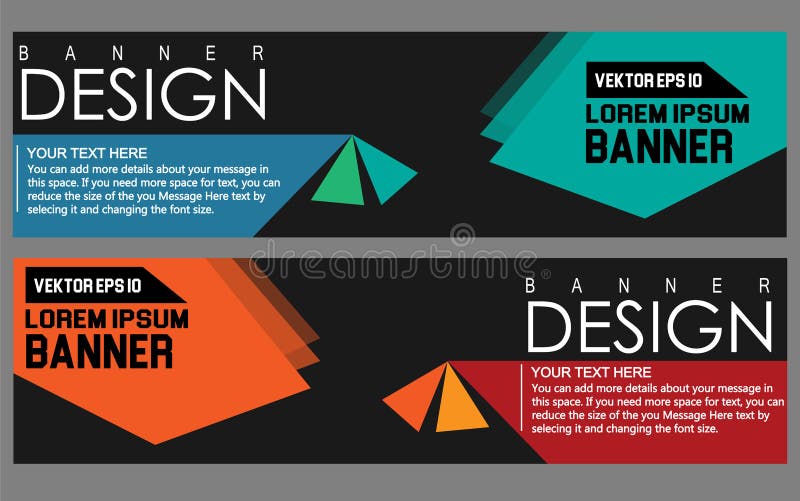 Vector Abstract Geometric Design Banner Web Template. Stock ...