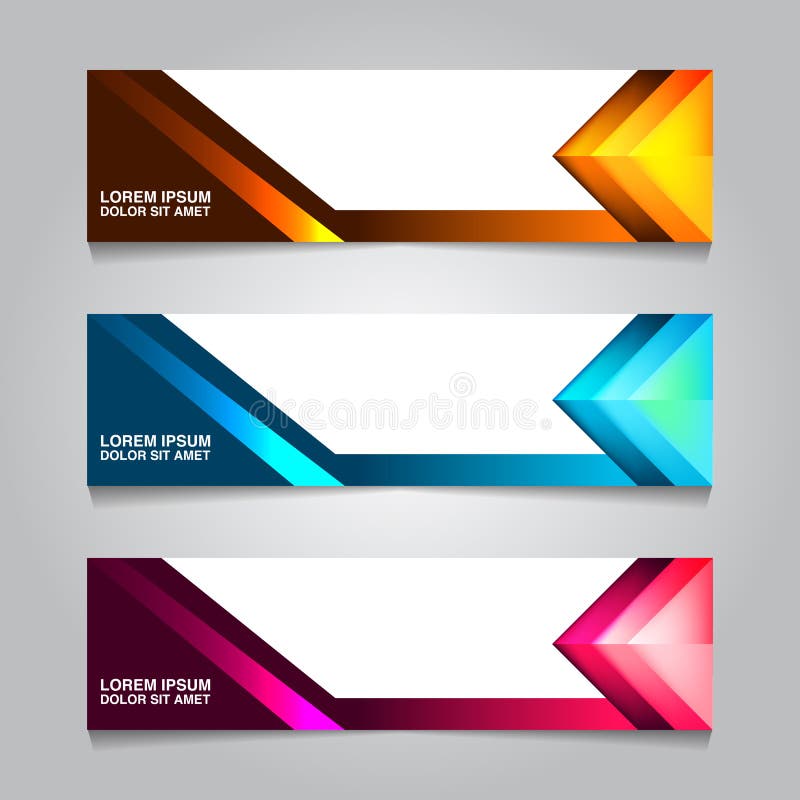 Vector Abstract Geometric Design Banner Web Template Stock Vector ...