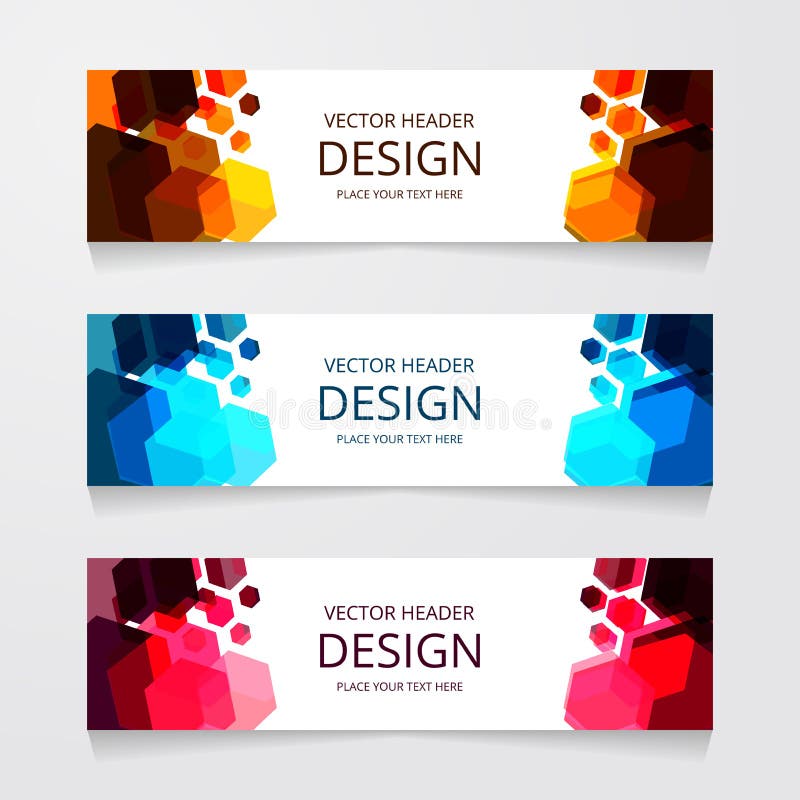 Vector Abstract Geometric Design Banner Web Template Stock Vector ...