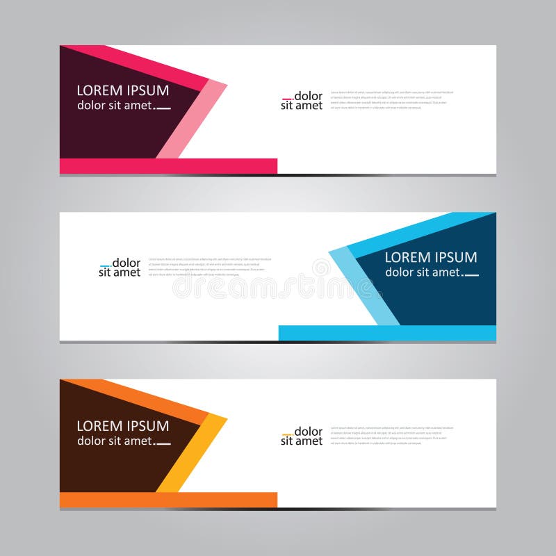Vector Abstract Geometric Design Banner Web Template. Banner Background ...