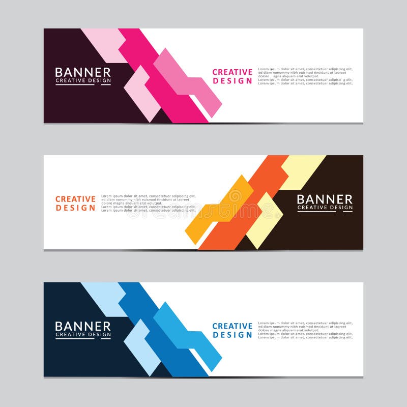 Vector Abstract Geometric Design Banner Web Template. Modern Design. Vector Illustration Stock ...