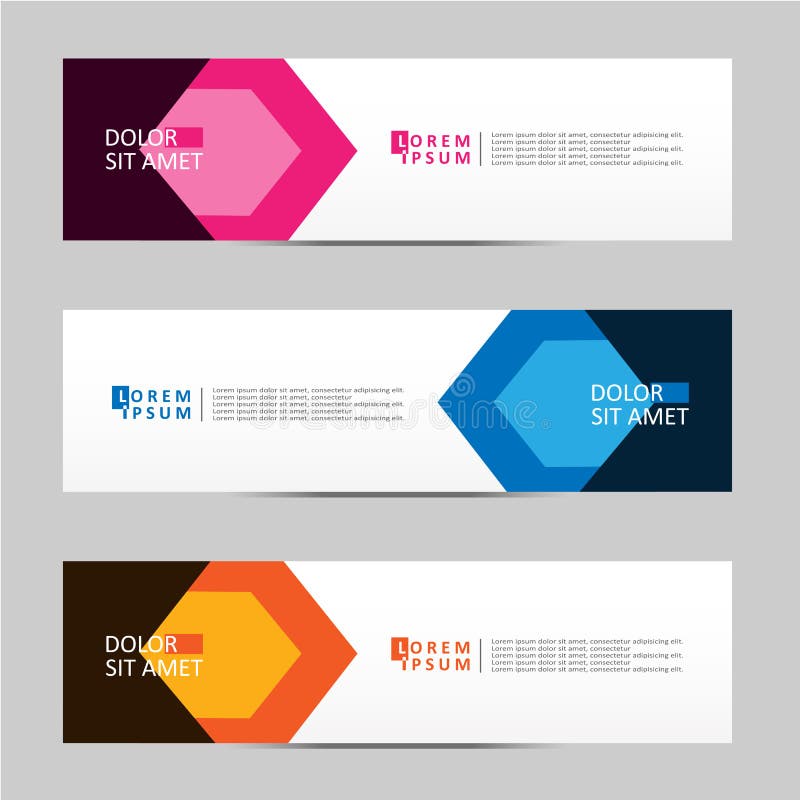 Vector Abstract Geometric Design Banner Web Template. Stock Vector ...