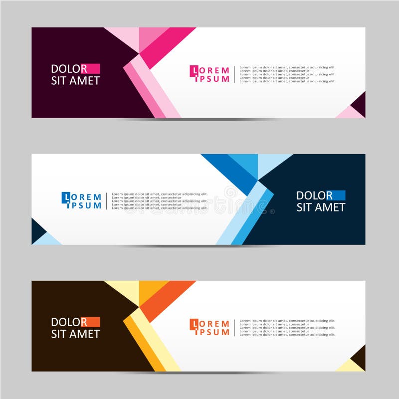 Vector Abstract Geometric Design Banner Web Template. Banner Background ...