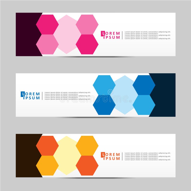 Vector Abstract Geometric Design Banner Web Template. Stock Vector ...