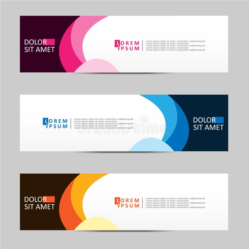 Vector Abstract Geometric Design Banner Web Template. Banner Background Design Stock Vector ...