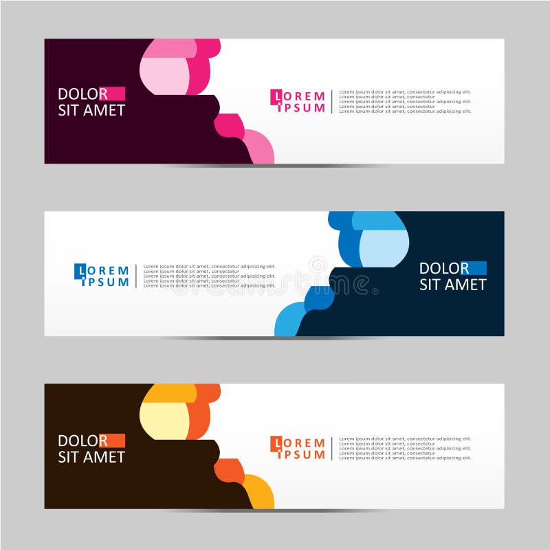 Vector Abstract Geometric Design Banner Web Template. Stock Vector ...