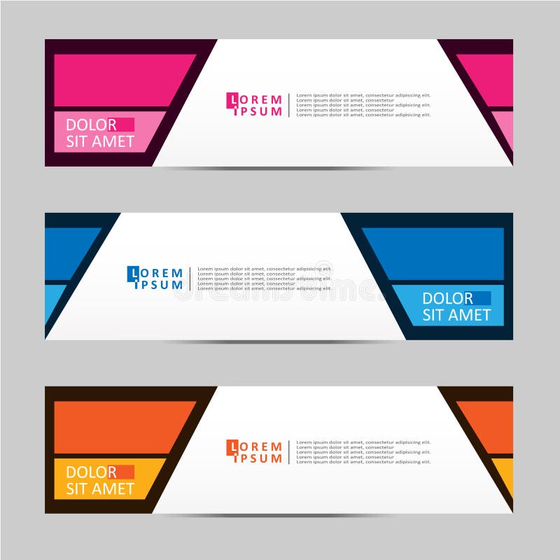 Vector Abstract Geometric Design Banner Web Template. Stock Vector ...