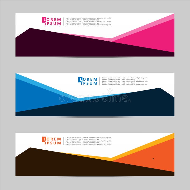 Vector Abstract Geometric Design Banner Web Template. Stock Vector ...