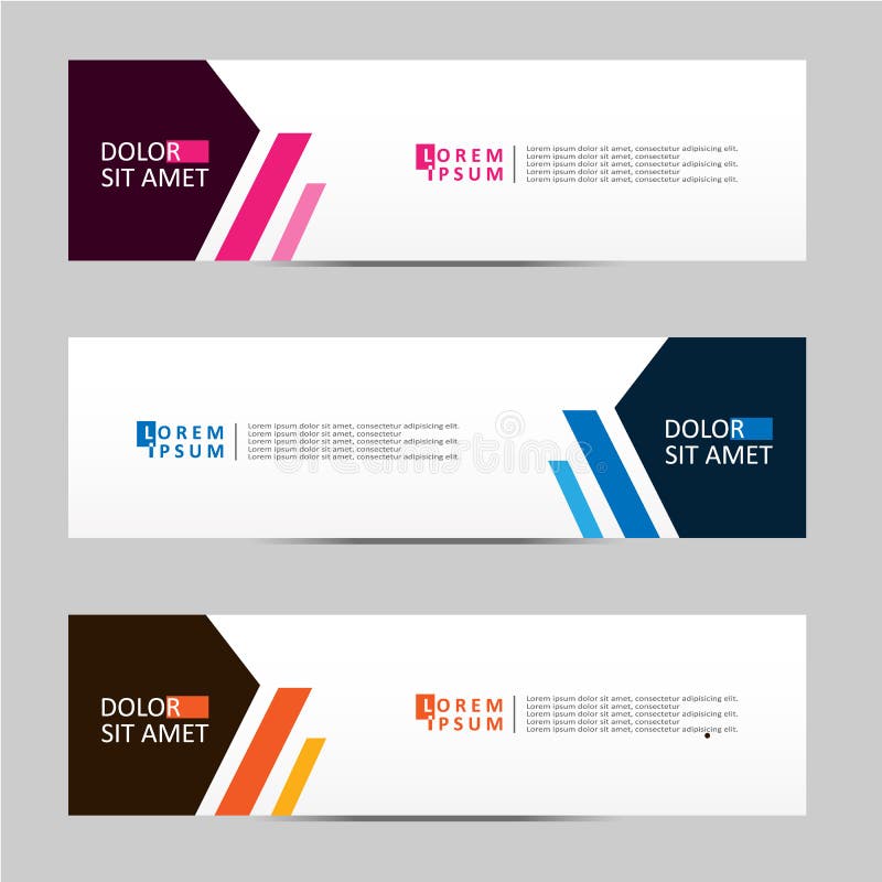 Vector Abstract Geometric Design Banner Web Template. Stock Vector ...