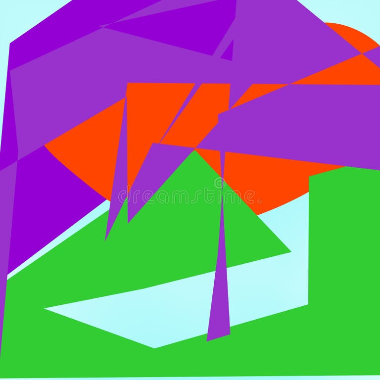 Vector Abstract Geometric Flat and Background Patterns As Well As Round ...