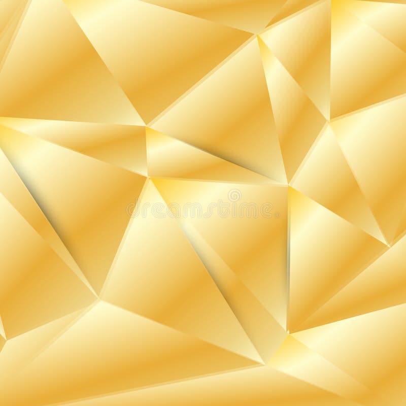 Vector Abstract Geometric Gold Background. Stock Vector - Illustration ...