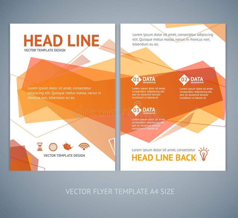 Abstract Brochure Flyer Design Template. Vector Stock Vector ...