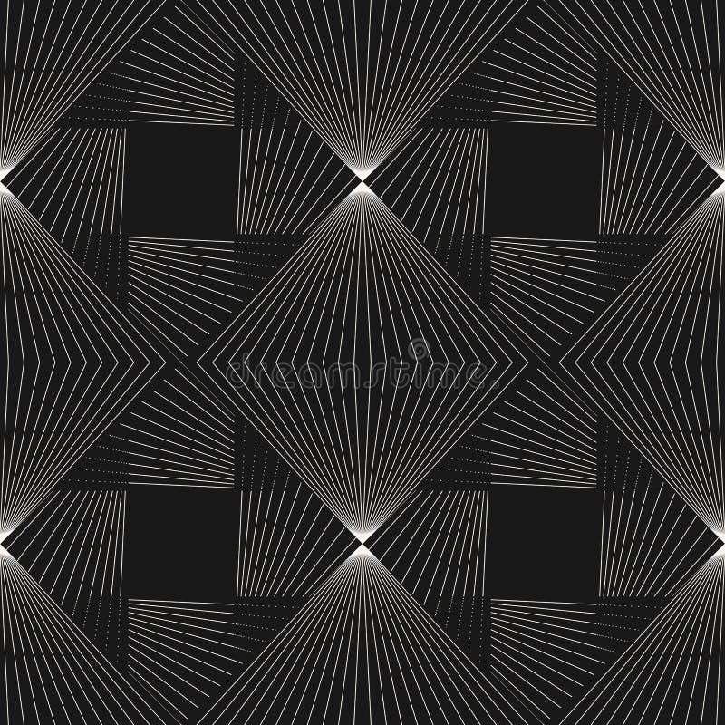 Vector Abstract Geometric Pattern with Linear Shapes, Thin Broken Lines ...