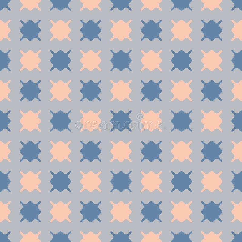 Vector Abstract Geometric Seamless Pattern with Simple Organic Curved ...