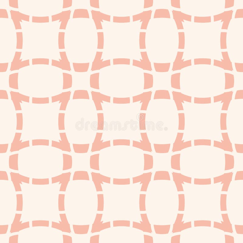 Vector Abstract Geometric Seamless Pattern with Square Grid, Curved ...