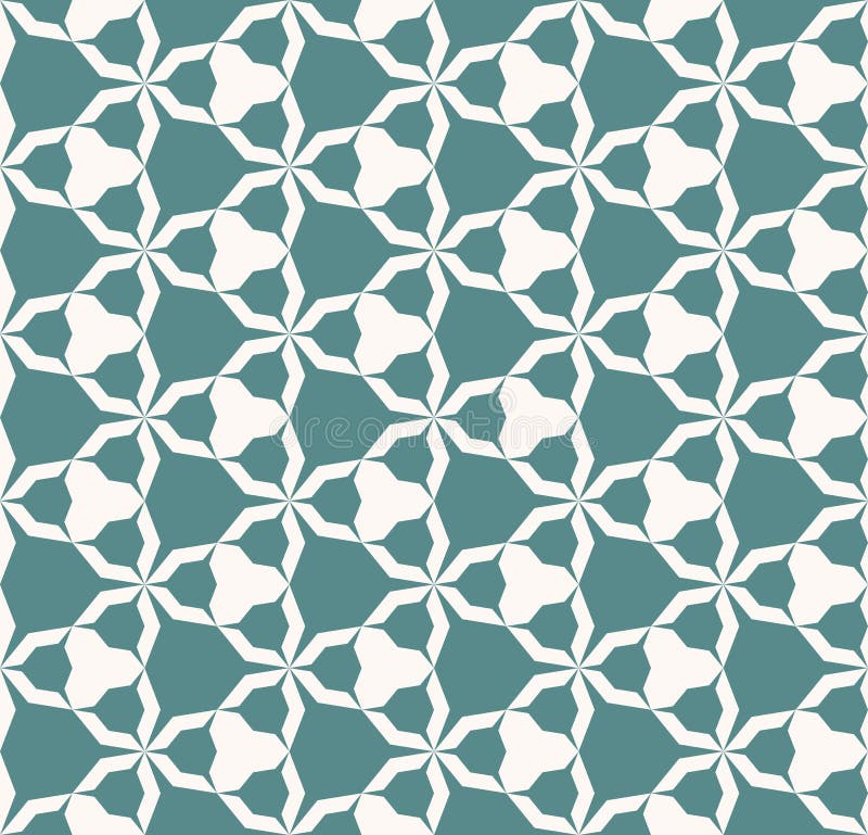 Vector Abstract Geometric Seamless Pattern with Triangles, Hexagons ...