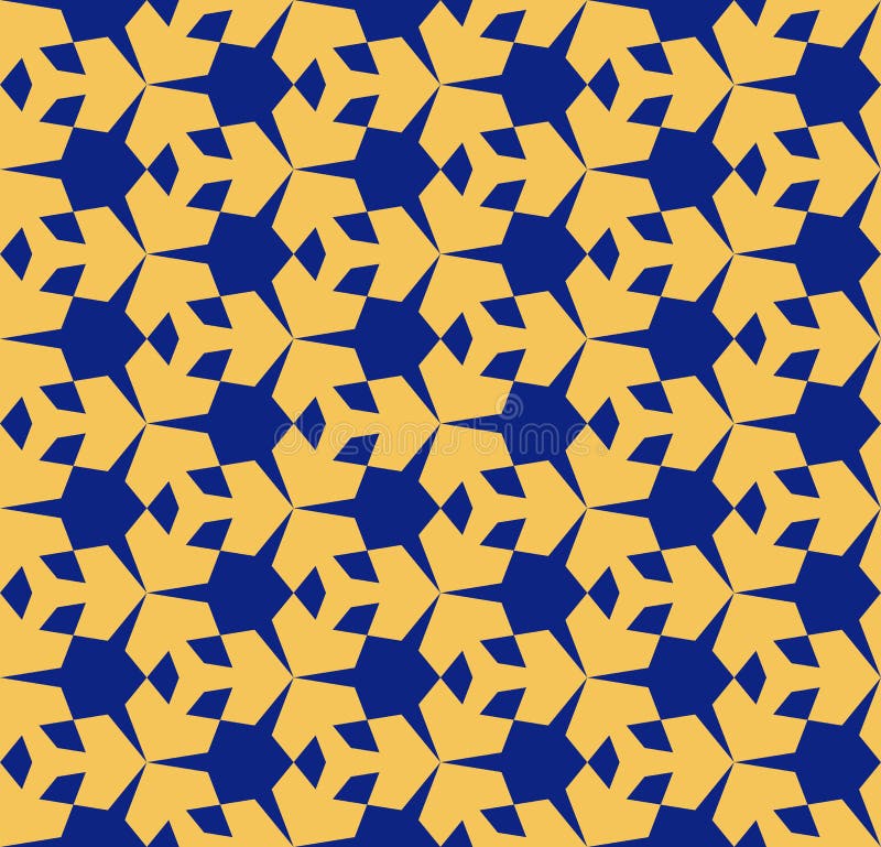 Vector Geometric Seamless Pattern with Triangular Shapes. Blue and ...