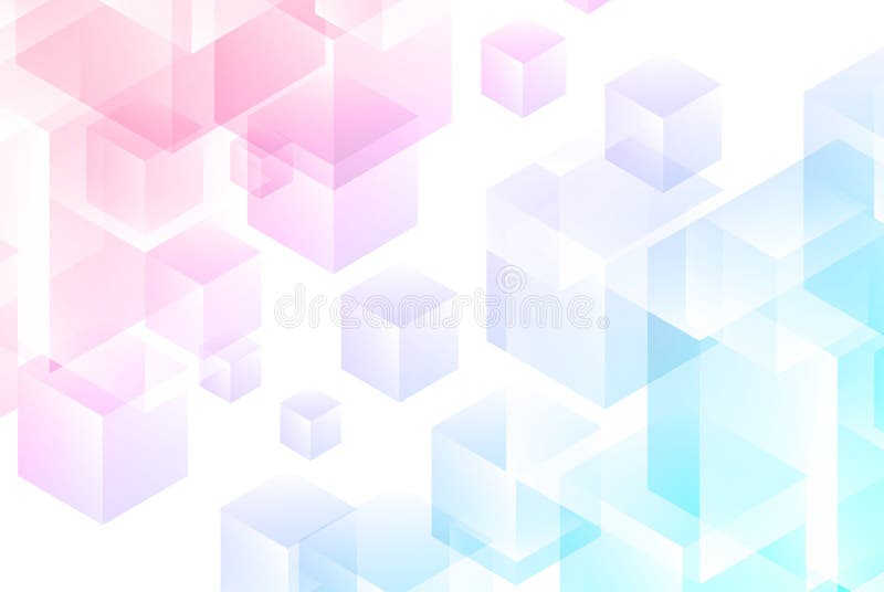 Vector Abstract Geometric Shape Cubes Stock Illustration - Illustration ...