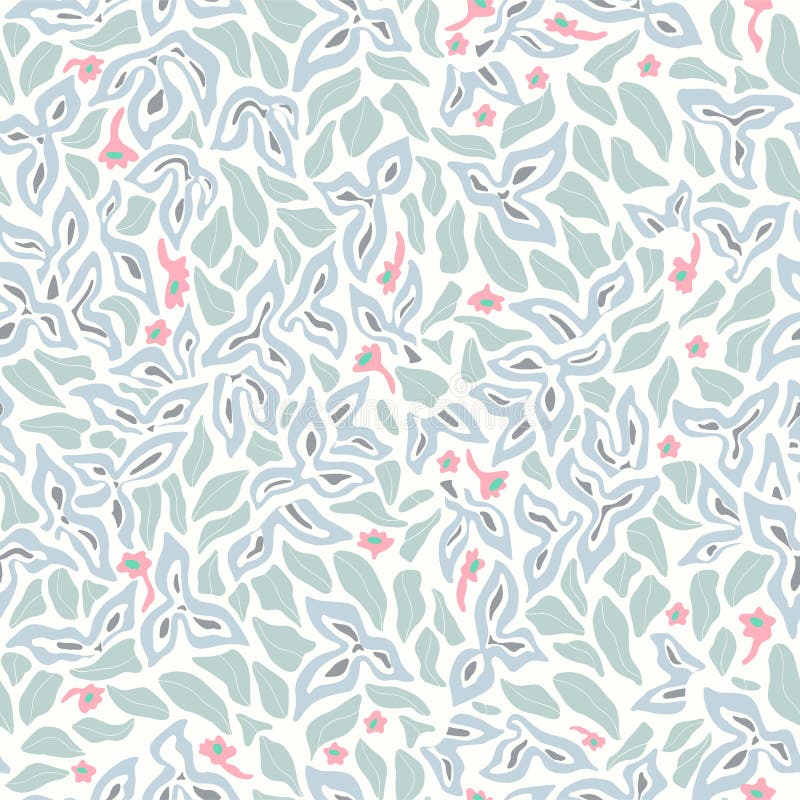 Vector Abstract and Geometric Shape of Flower and Leaf Illustration ...