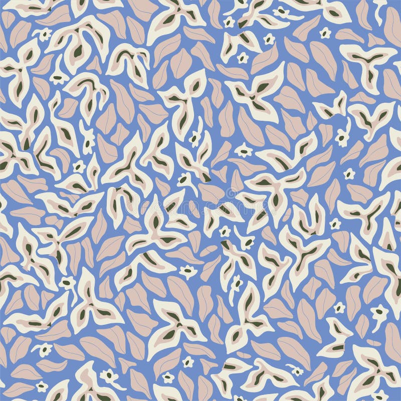 Vector Abstract and Geometric Shape of Flower and Leaf Illustration ...