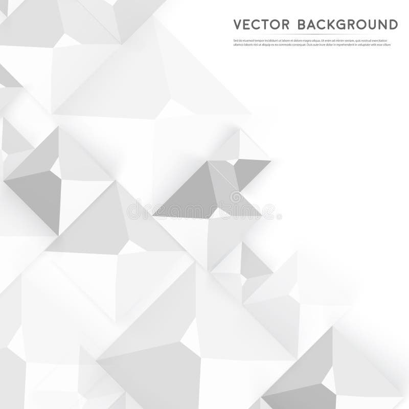 Vector Abstract Geometric Shape from Gray Cubes Stock Vector ...