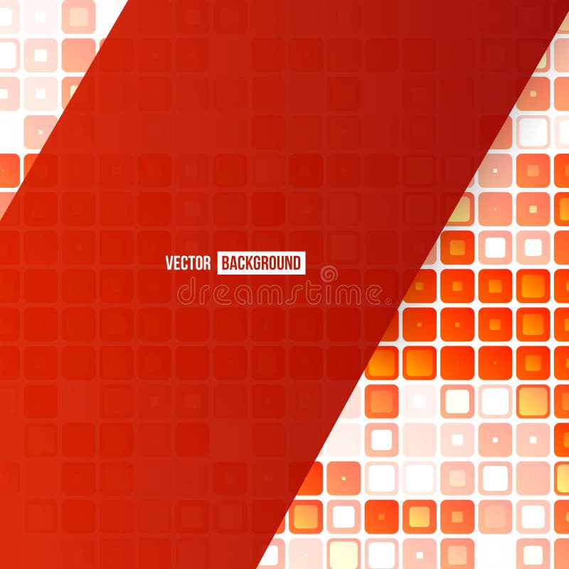 Vector Abstract Geometric Shape from Red Stock Vector - Illustration of ...