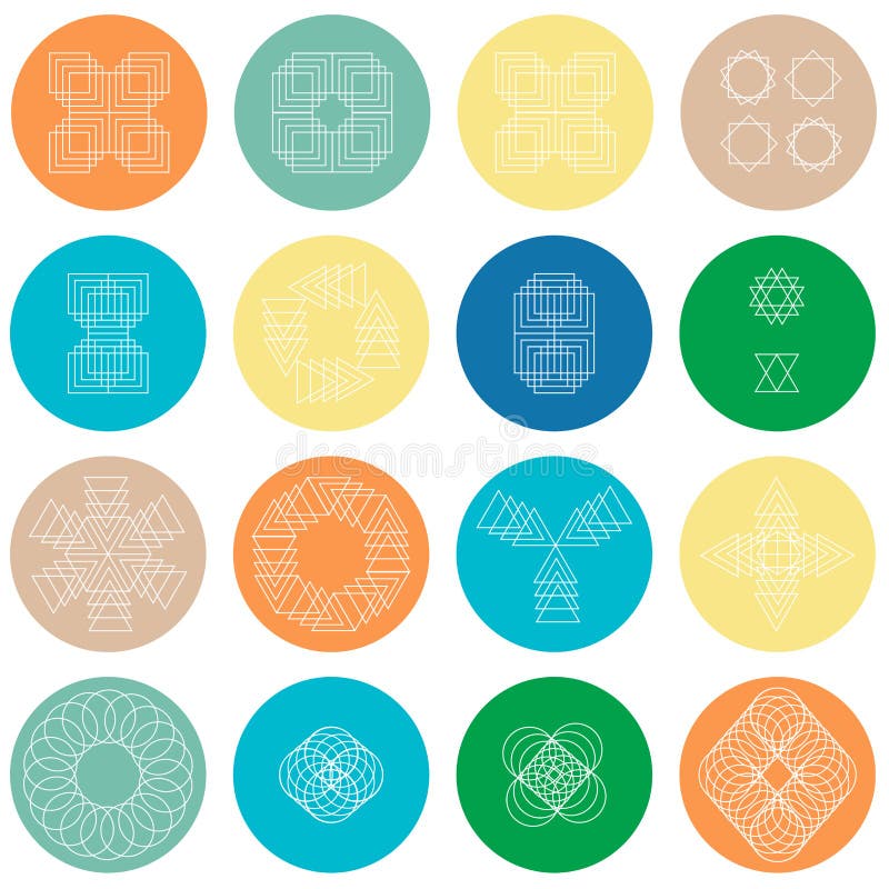 Vector Abstract Geometric Shape Symbol- Stock Stock Vector ...