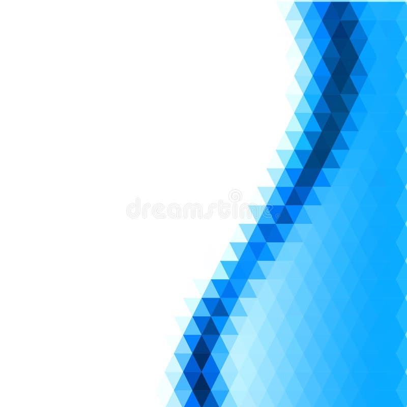 Vector Abstract Geometric Triangular Clear Blue Water Wave Background ...