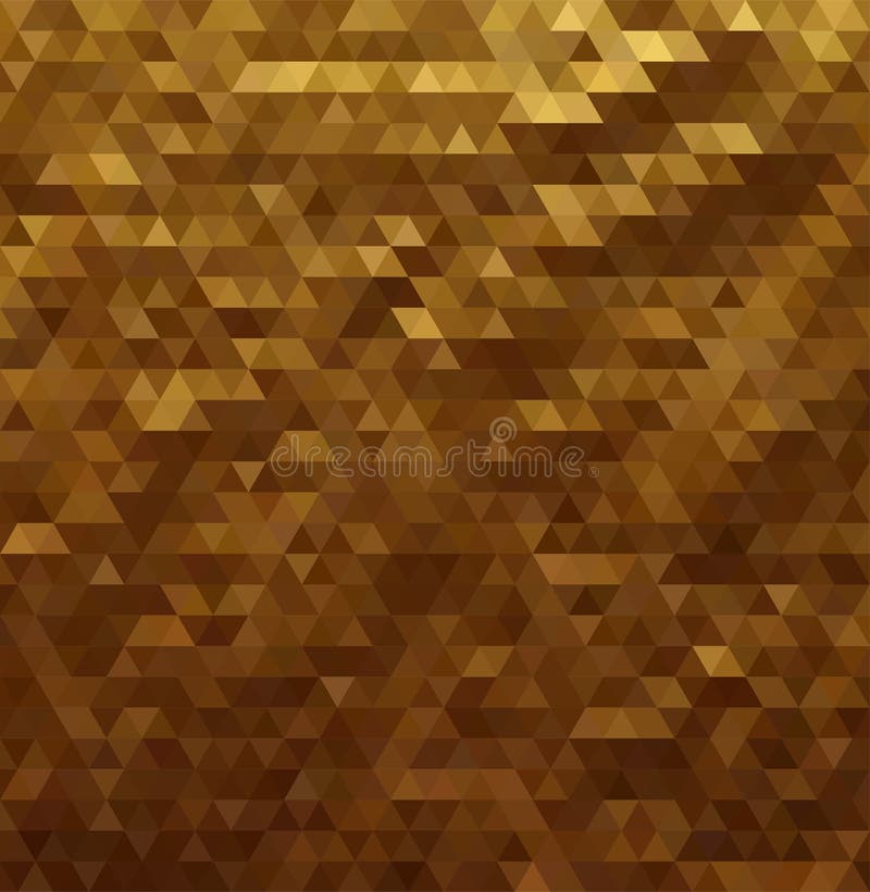 Vector Abstract Golden Triangle Pattern Background. No Transparent, No ...