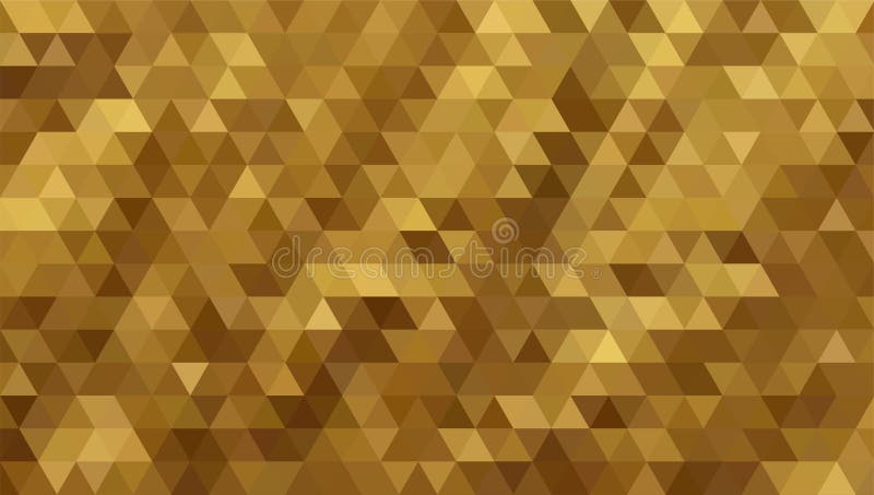 Vector Abstract Golden Triangle Pattern Background. No Transparent, No ...