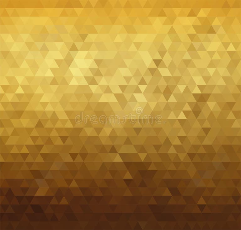 Vector Abstract Golden Triangle Pattern Background. No Transparent, No ...