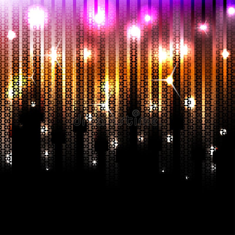 Glowing Disco Ball Over Rainbow Portrait Background Stock Illustration ...