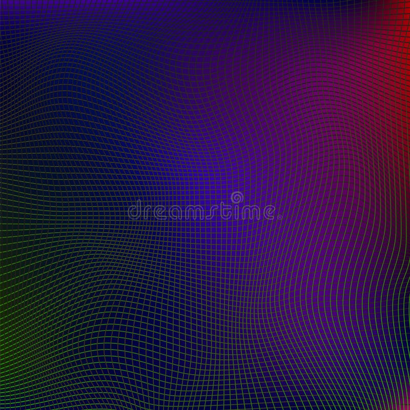 Vector Abstract Glowing Wave Lines on Colored Background. Striped Lines ...