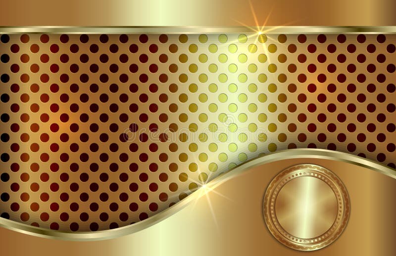 Vector Abstract Golden Background with Curve in Stock Vector ...