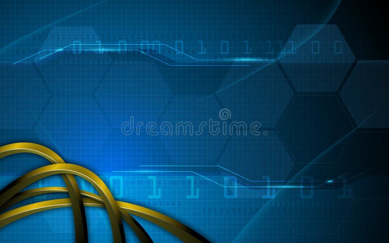 Vector Abstract Golden Frame Innovation Concept Background Stock Vector ...