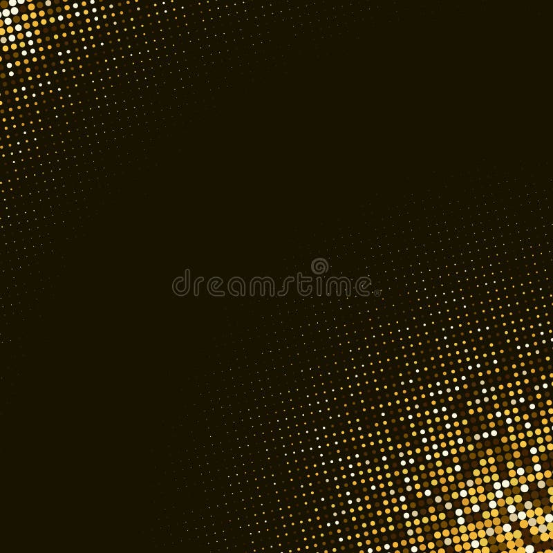 Vector Abstract Golden Halftone Background Stock Vector - Illustration ...