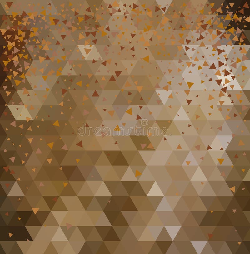 Vector Abstract Golden Triangle Pattern Background. No Transparent ...