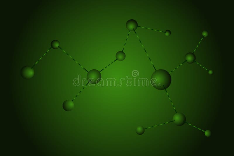 Vector of Abstract Green Mocule Background Circle Connection of Green ...