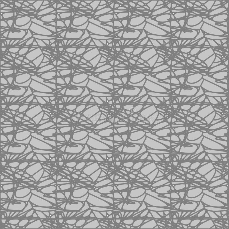Vector Abstract Grey Linear Hexagonal Seamless Pattern Stock Vector ...