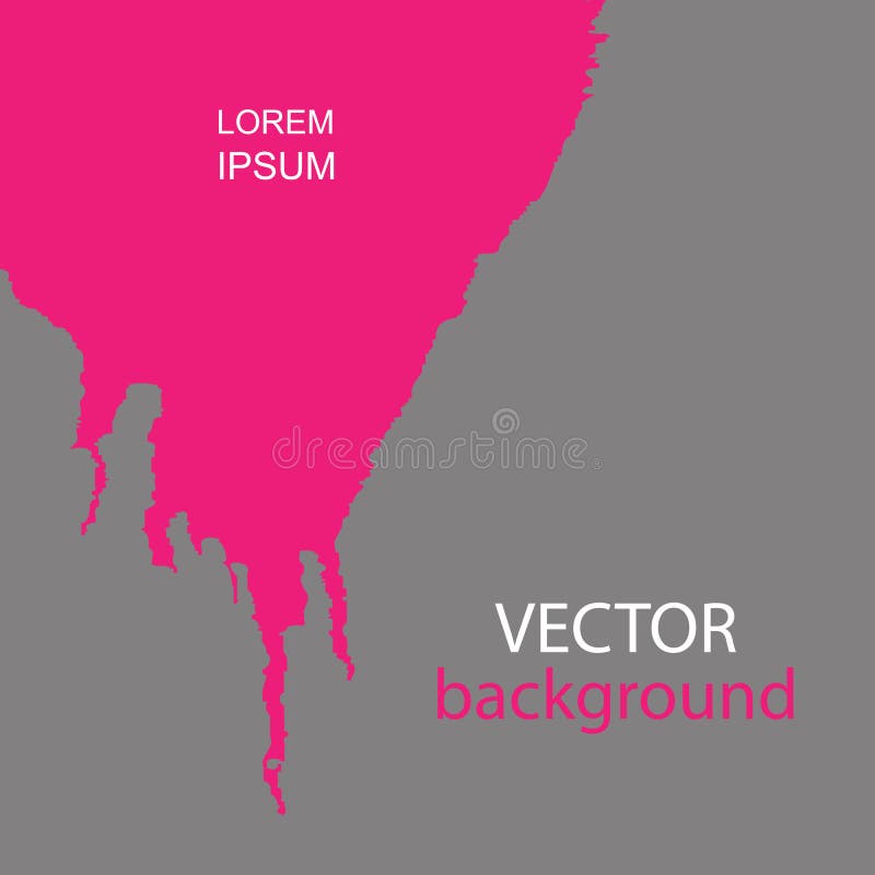 Vector Abstract Grey Pink Background. a Spot of Pink Paint. Stock ...