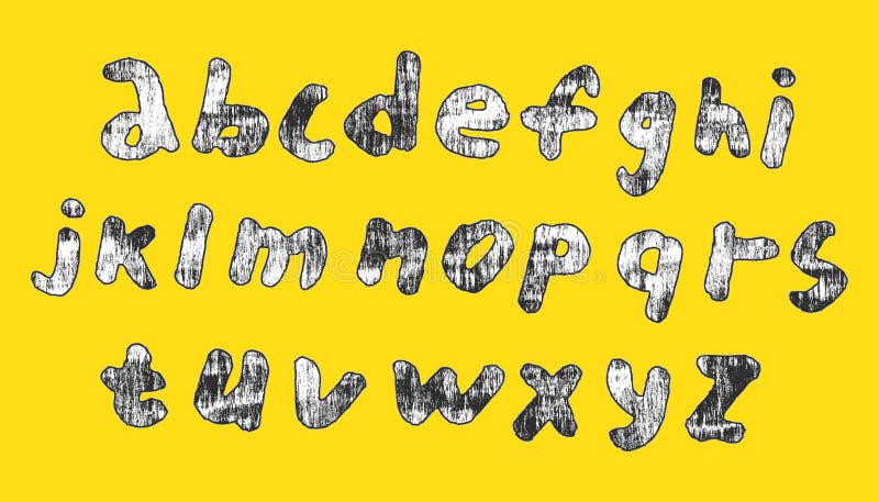 Vector Abstract Grungy Letters Stock Vector - Illustration of letter ...