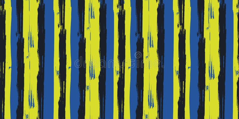 Vector Abstract Hand Drawing with Stripes of Acrylic Paints and Brushes ...