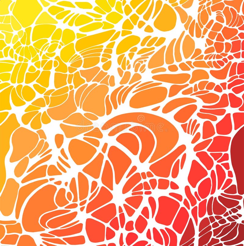 Vector Abstract Hand-drawn Waves Background, Floral Bionic Net Texture ...