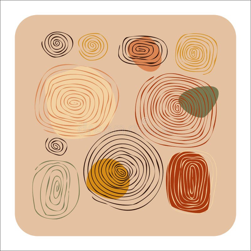 Vector Abstract Handmade Graphic Elements Isolated on White, for ...