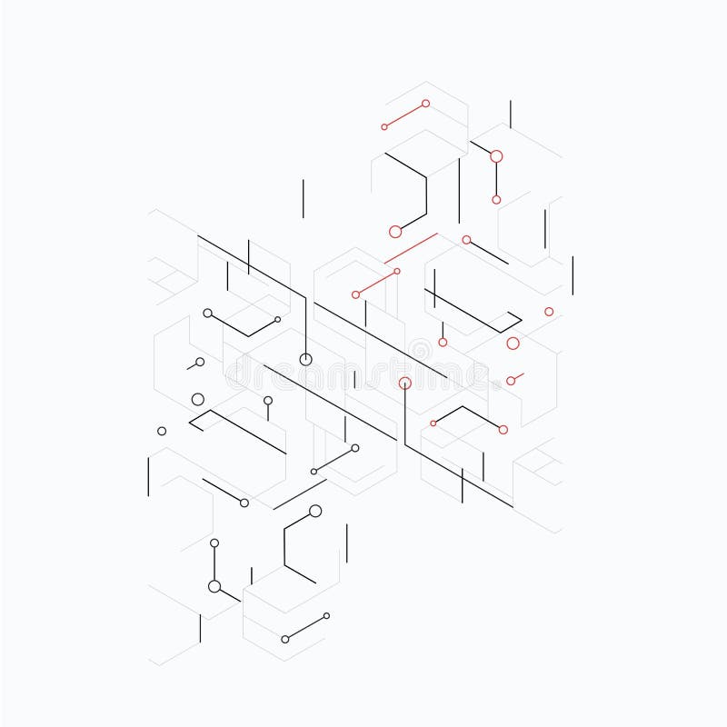 Vector Abstract Hexagon Background. Connect Abstract Shapes Design ...