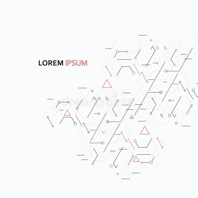 Vector Abstract Hexagon Background. Connect Abstract Shapes Design ...